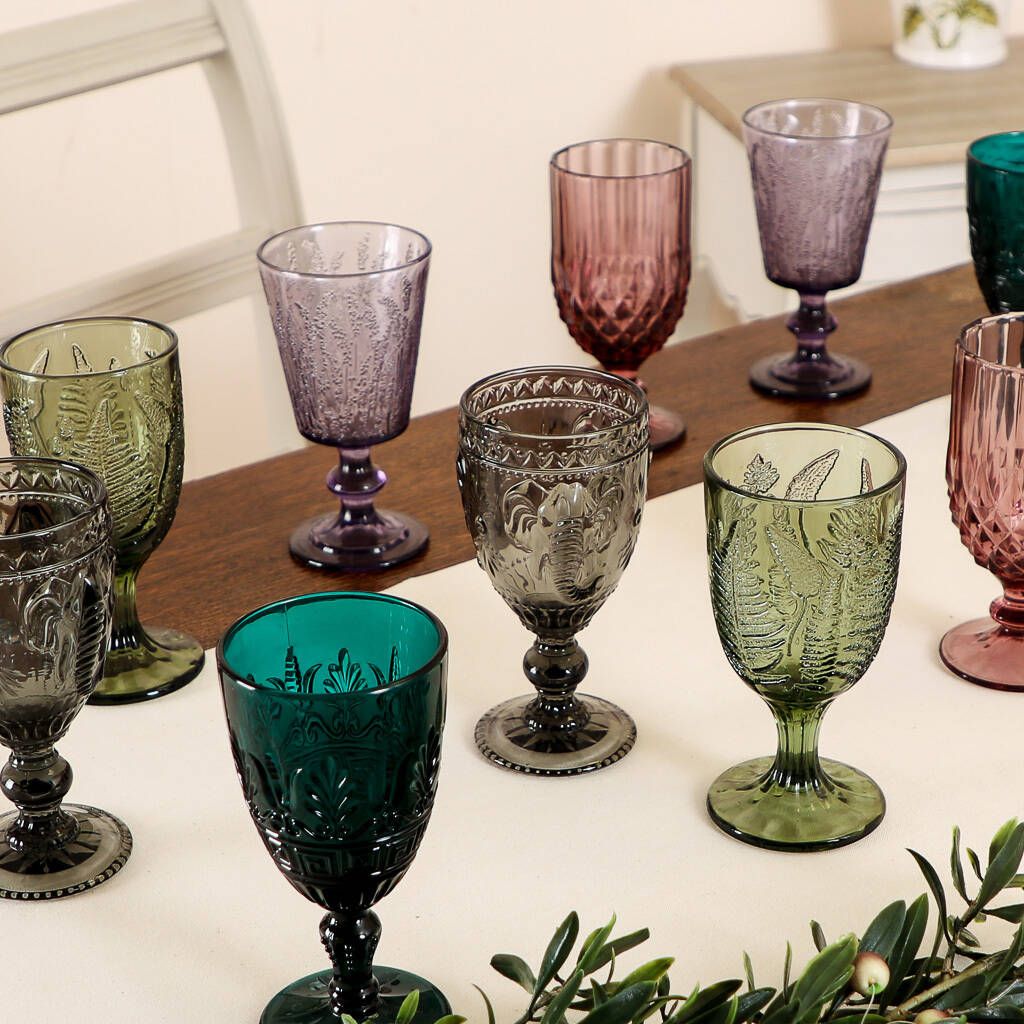 Colored Wine Glasses– Wild Orchid